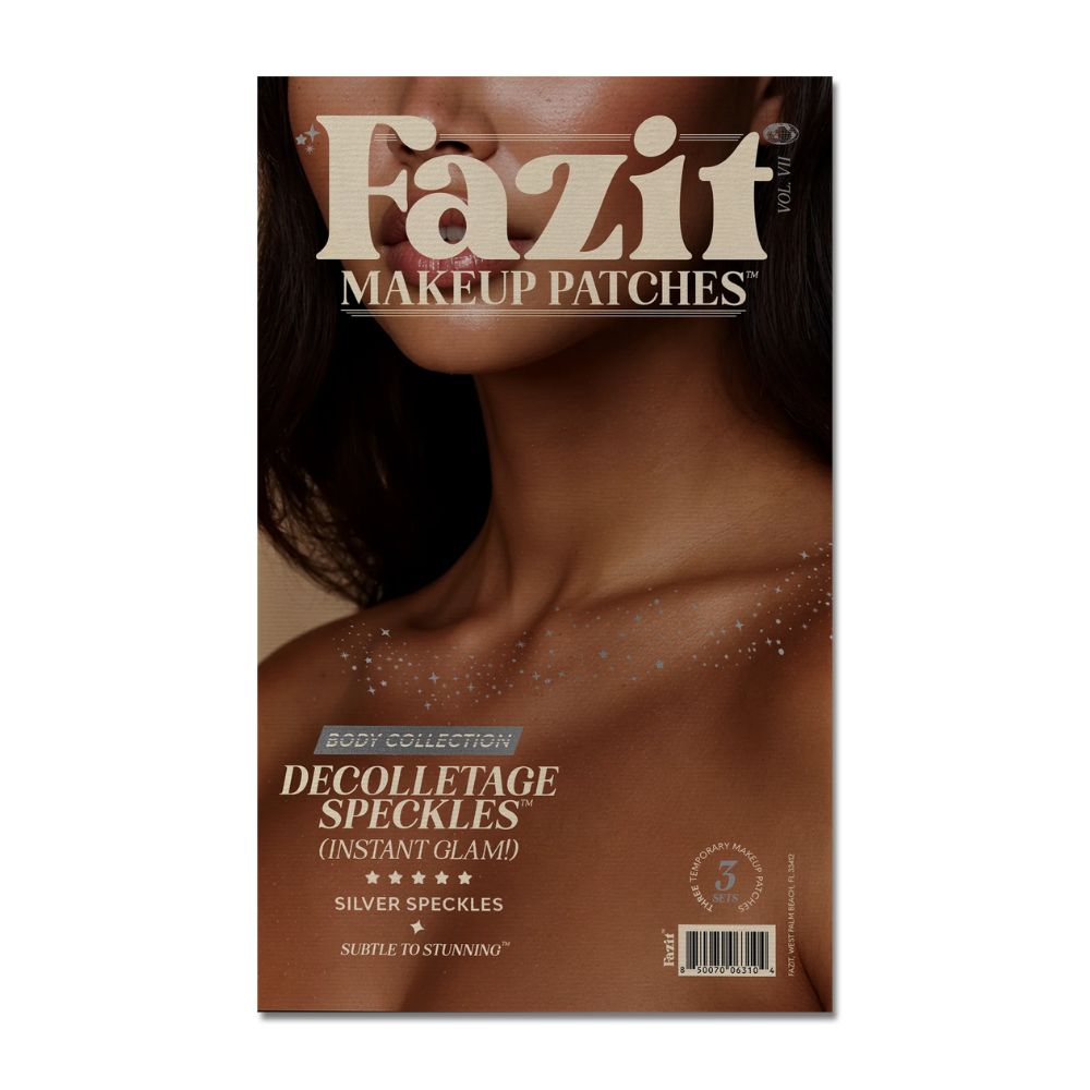 Décolletage glitter freckles SILVER - Patchs de maquillage pailletés p ...